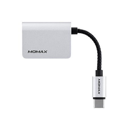 Momax Onelink USBC to 3.5mm Audio Space Gray | Troyestore